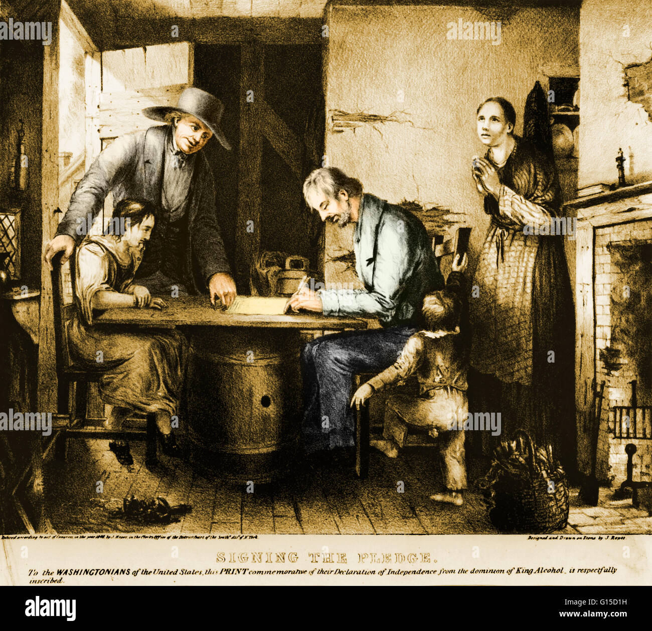 Signing declaration of independence hi-res stock photography and images ...