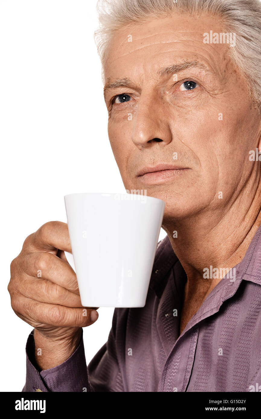 man drinking coffee Stock Photo - Alamy