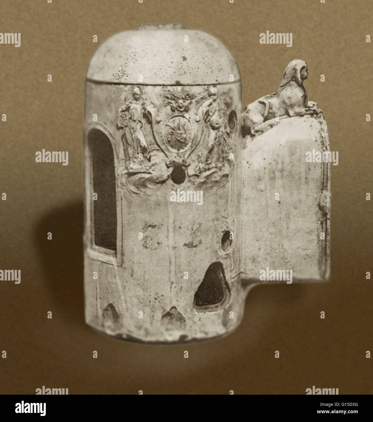 An athanor, which is an alchemist's digesting furnace, made of thick ...