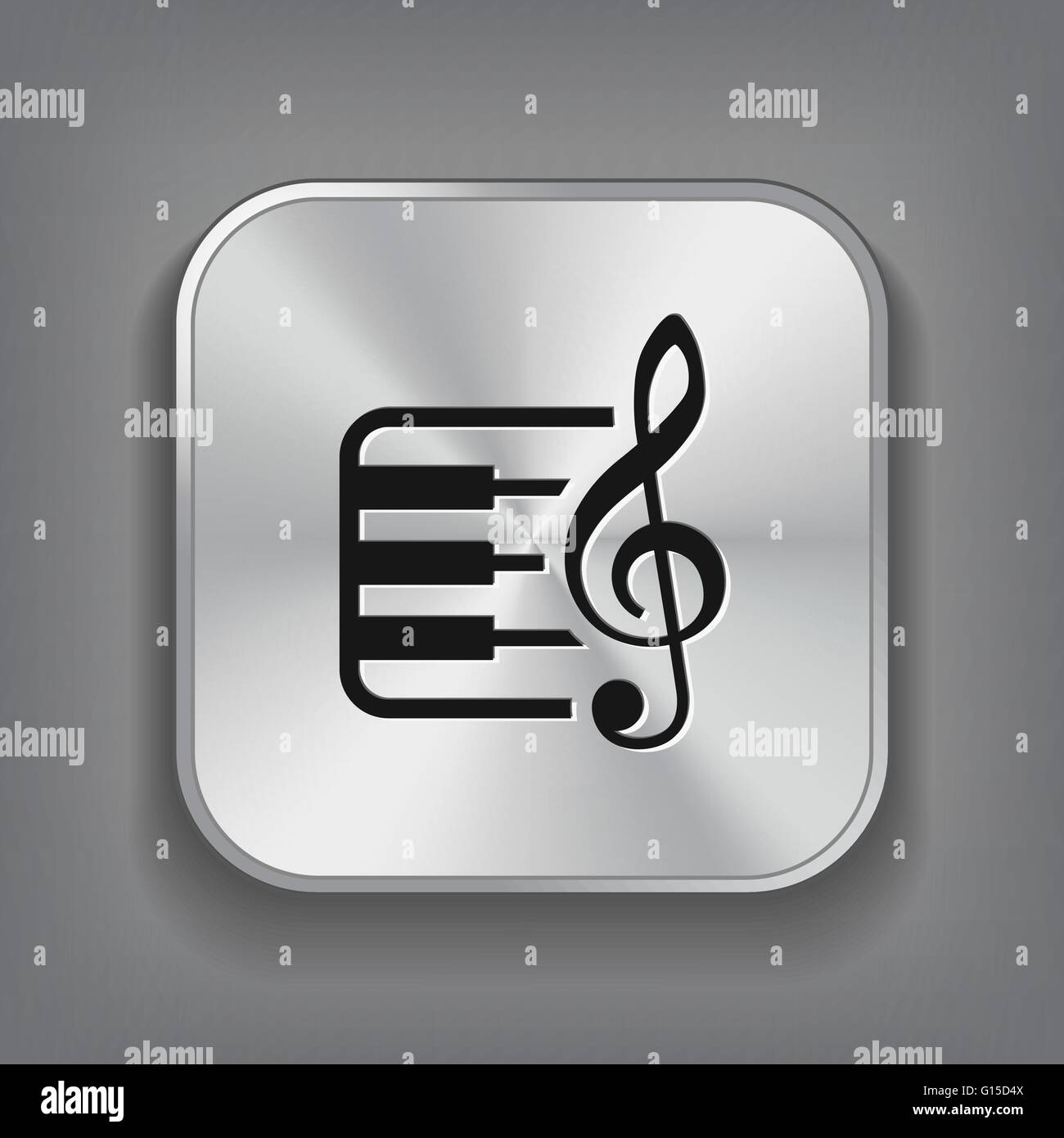 Music key and keyboard symbol Stock Vector Image & Art - Alamy