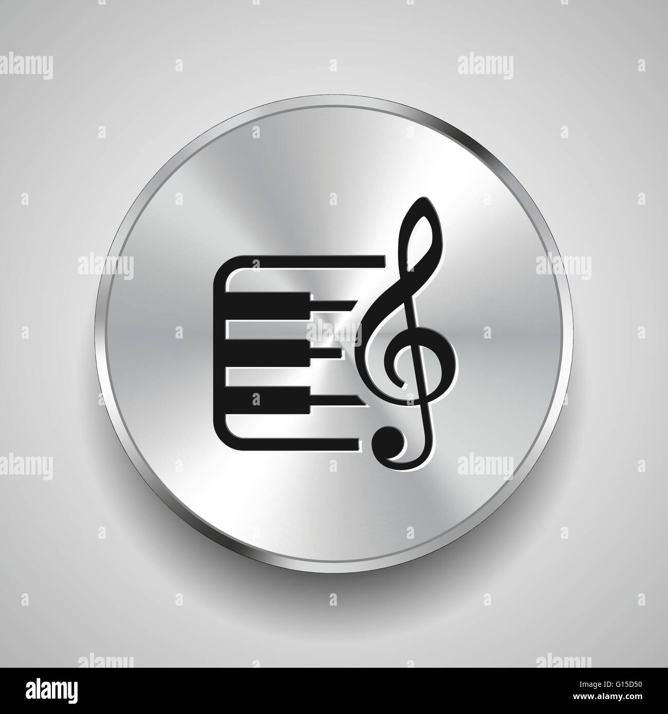 Music key and keyboard symbol Stock Vector Image & Art - Alamy