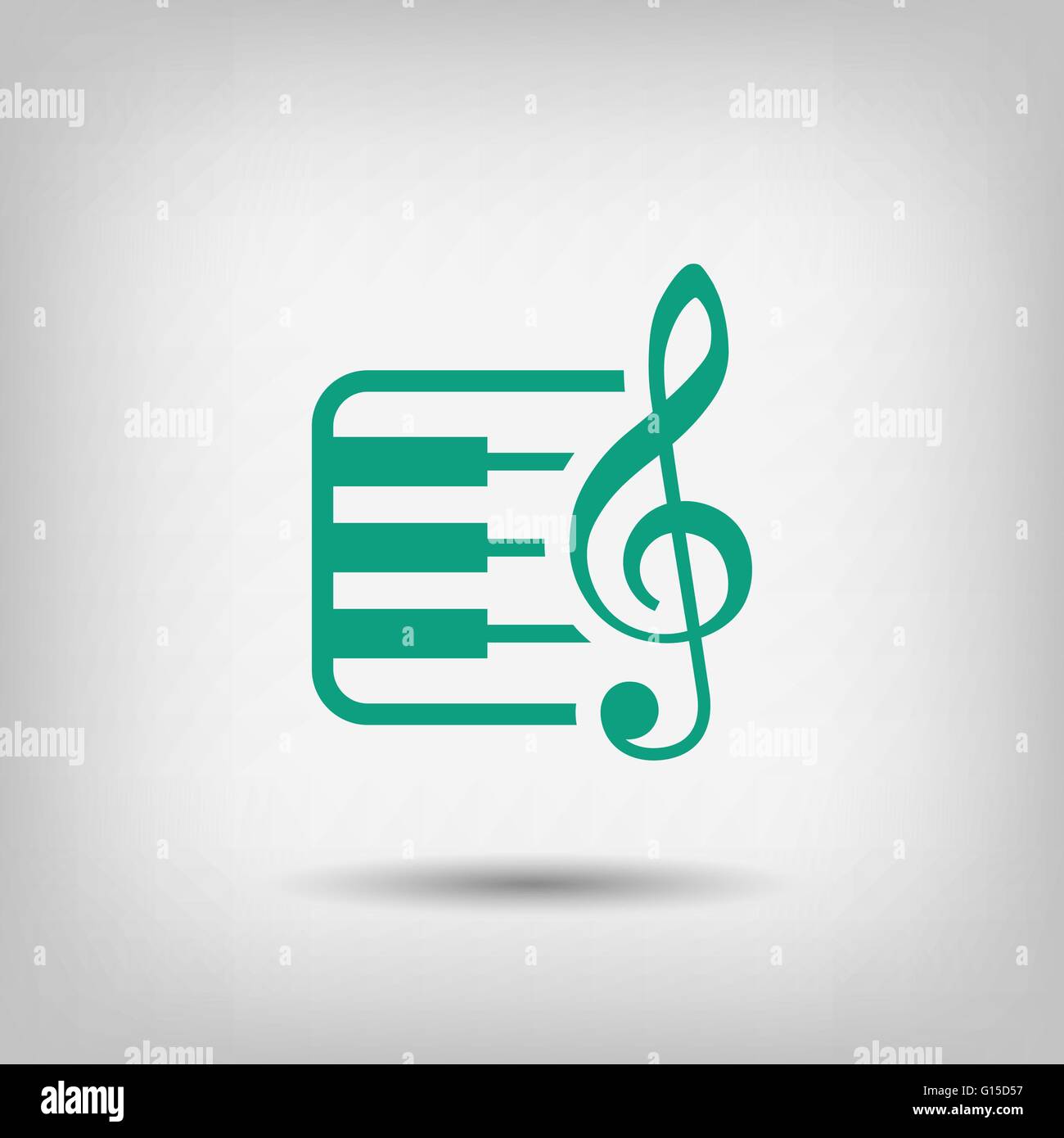 Music key and keyboard symbol Stock Vector Image & Art - Alamy