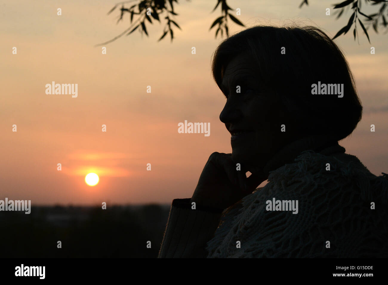 Beautiful old woman Stock Photo - Alamy