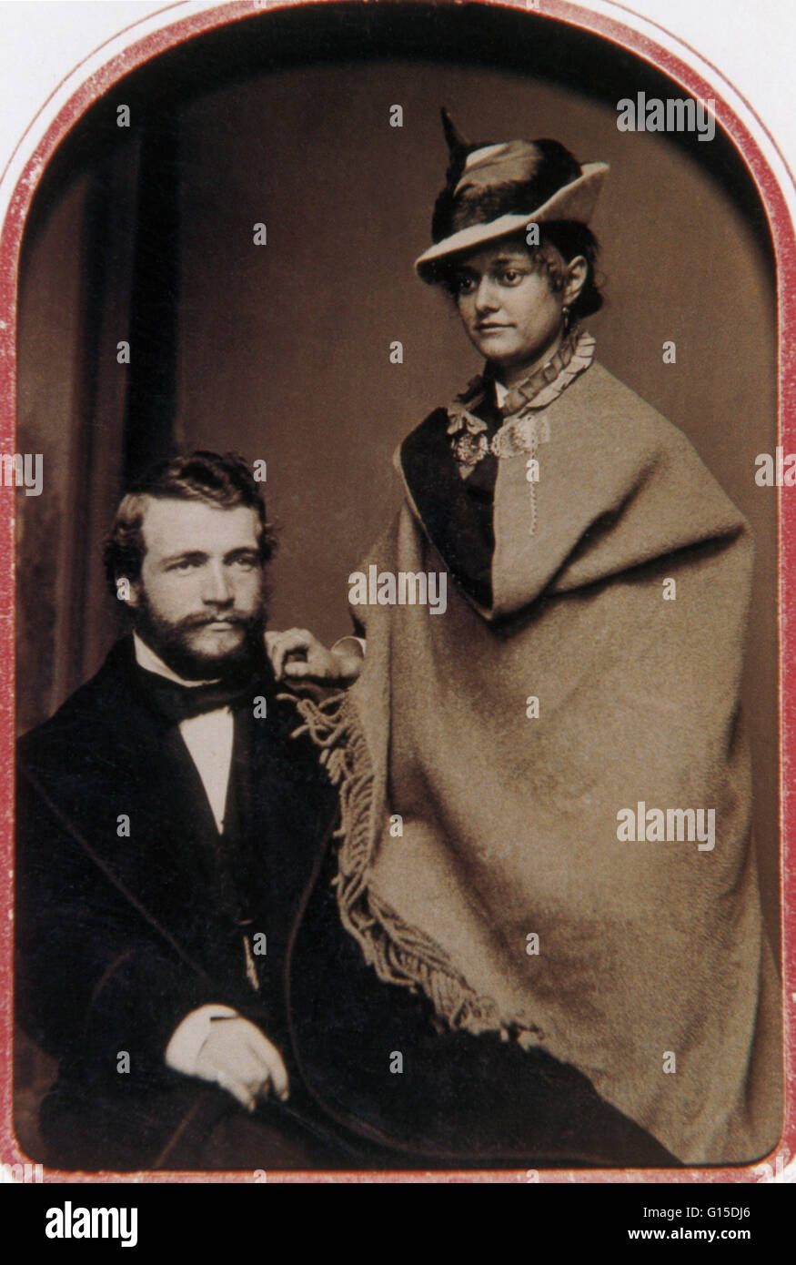 Prenuptial portrait of David Peck Todd (March 19, 1855 - June 1, 1939 ...