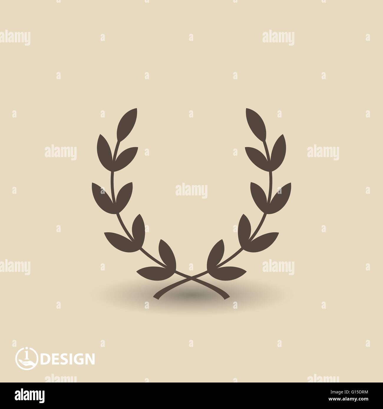 Icon laurel wreath hi-res stock photography and images - Alamy