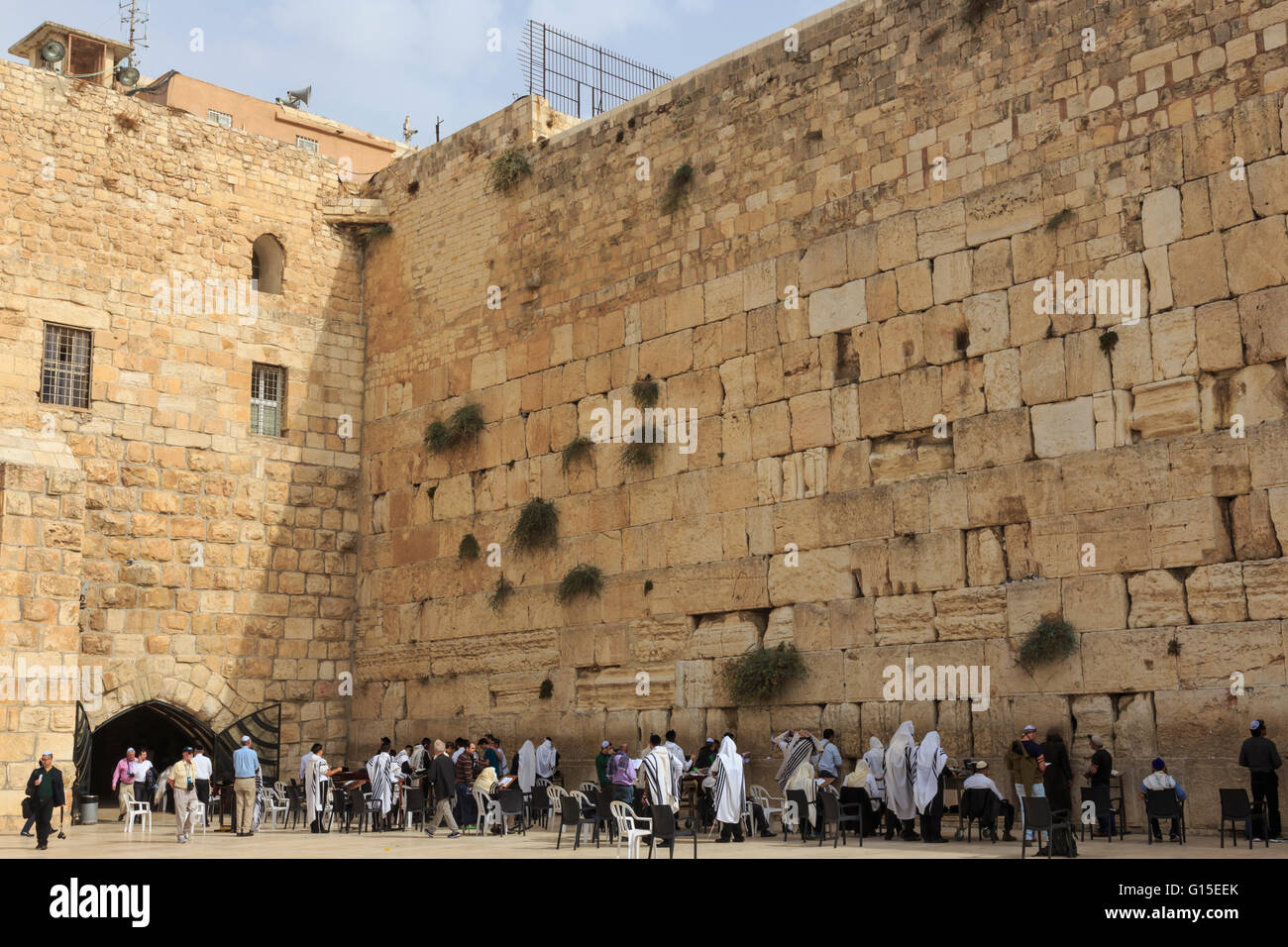Men's Section, Western (Wailing) Wall, Temple Mount, Old City ...