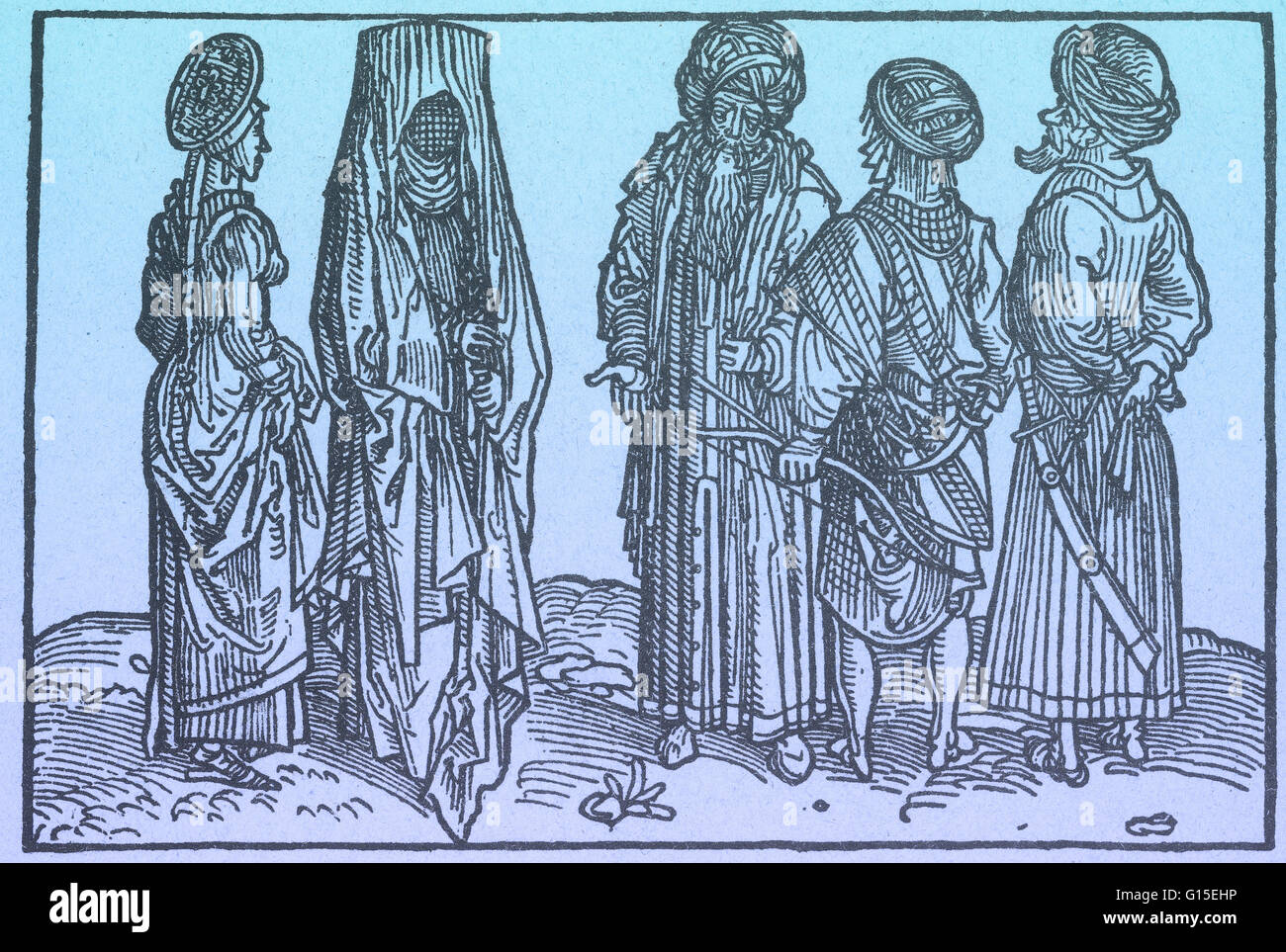 Woocuts from Bernhard von Breydenbach's "Itinerary to the Holy Land ...