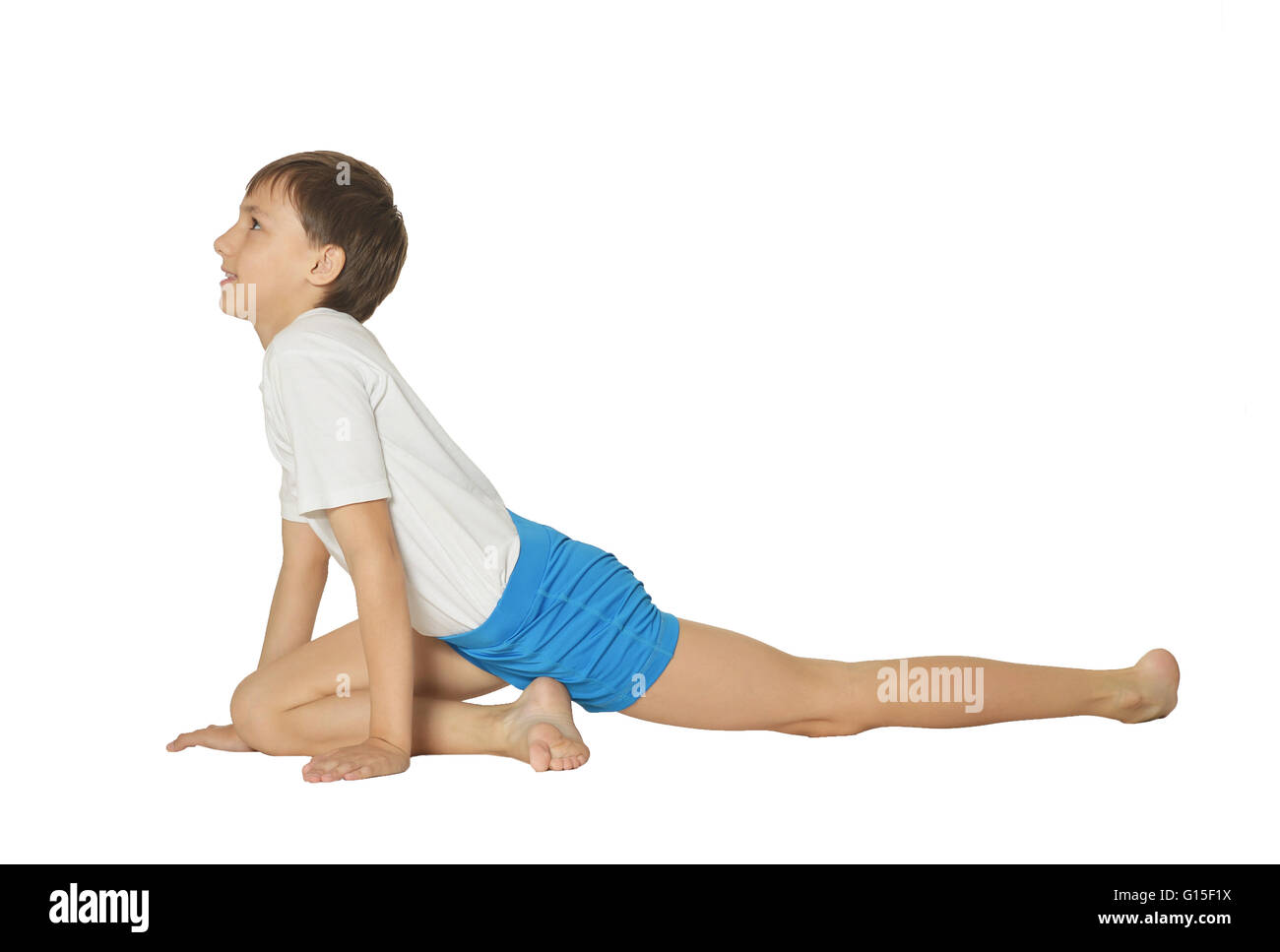 Young boy doing Stock Photo - Alamy
