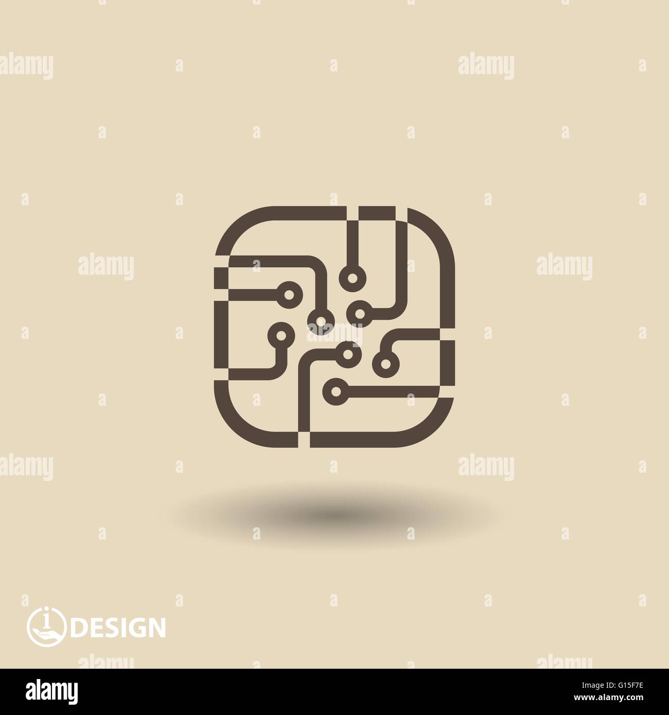 Circuit board icon Stock Vector Image & Art - Alamy