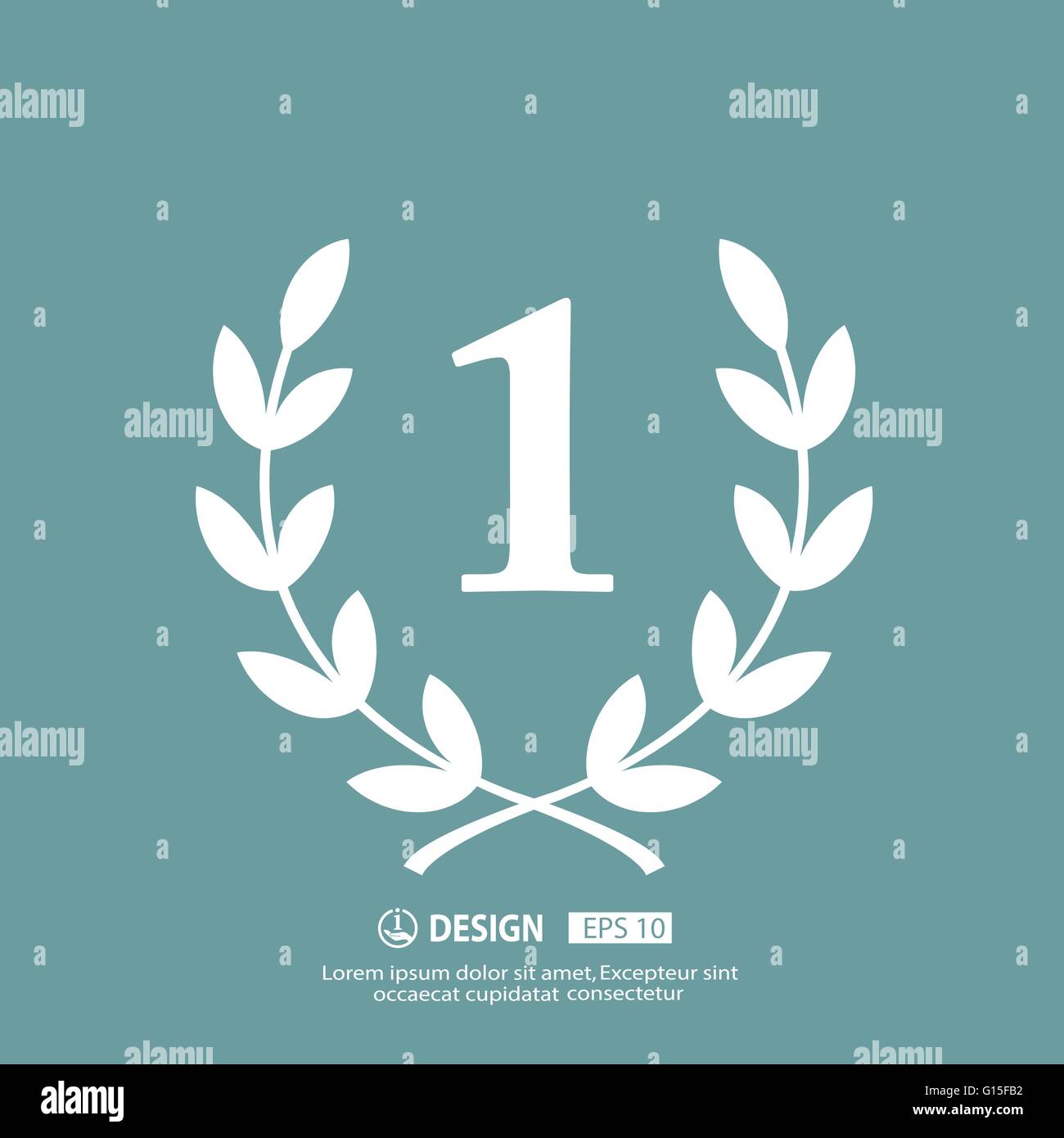 Icon laurel wreath hi-res stock photography and images - Alamy