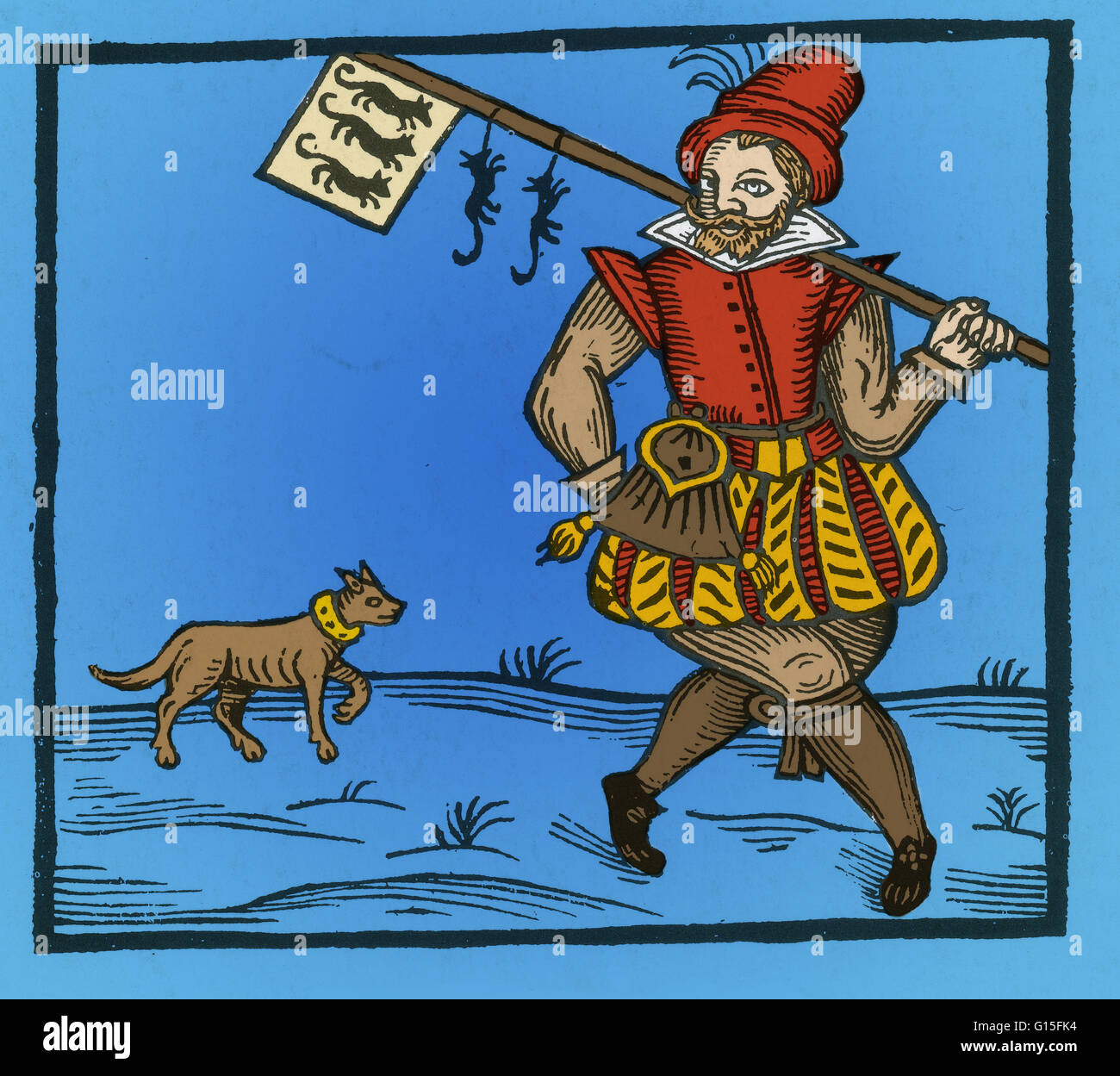 Rat catcher medieval woodcut hi-res stock photography and images - Alamy