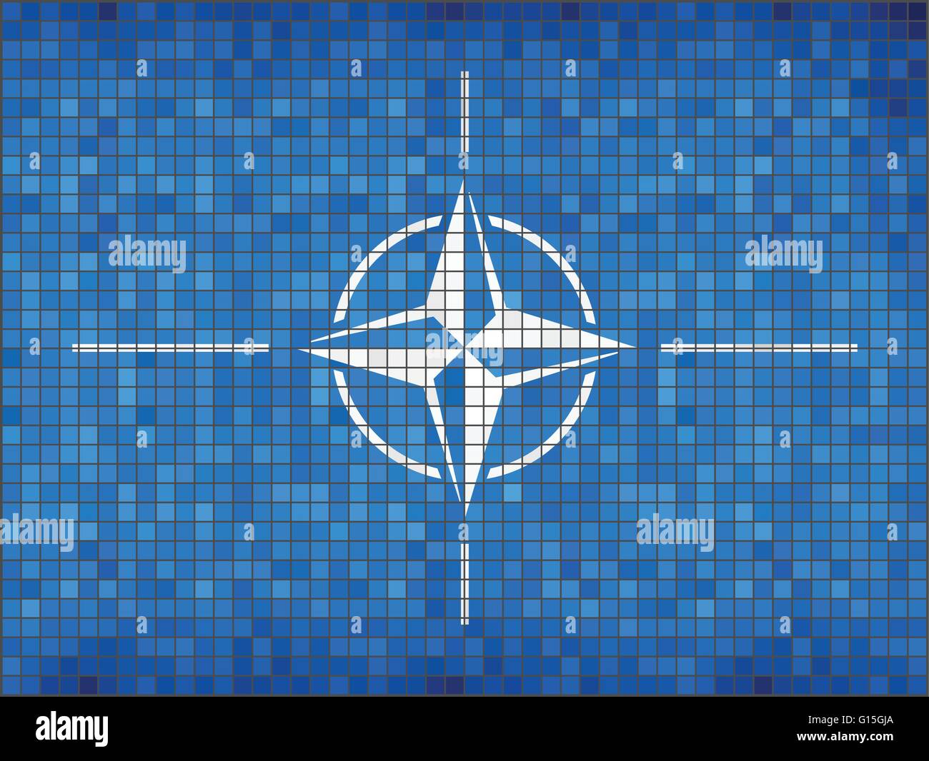 Flag of NATO Stock Vector Image & Art - Alamy