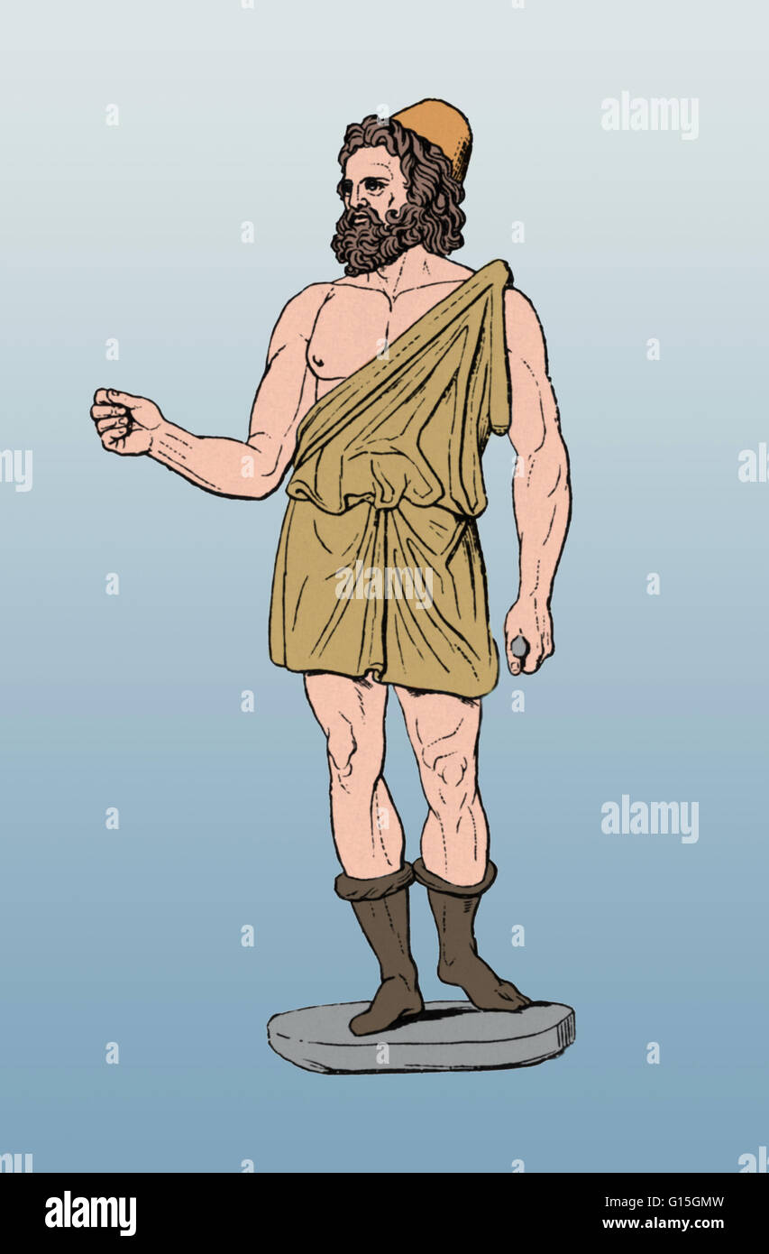 In ancient Roman religion and myth, Vulcan is the god of fire Stock ...