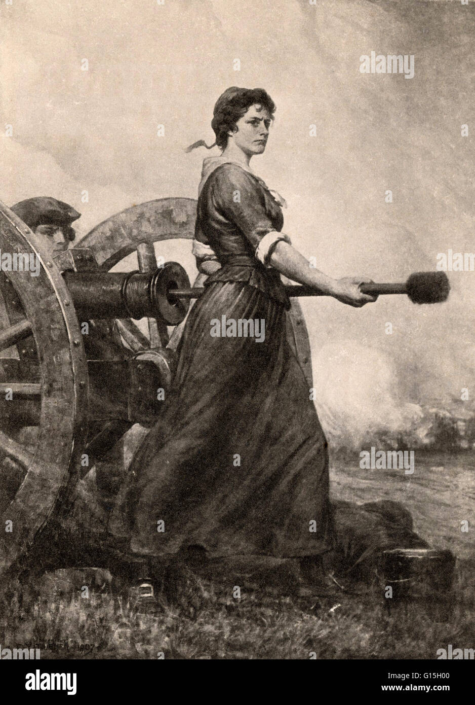 Molly Pitcher at the Battle of Monmouth. The Battle of Monmouth was an ...