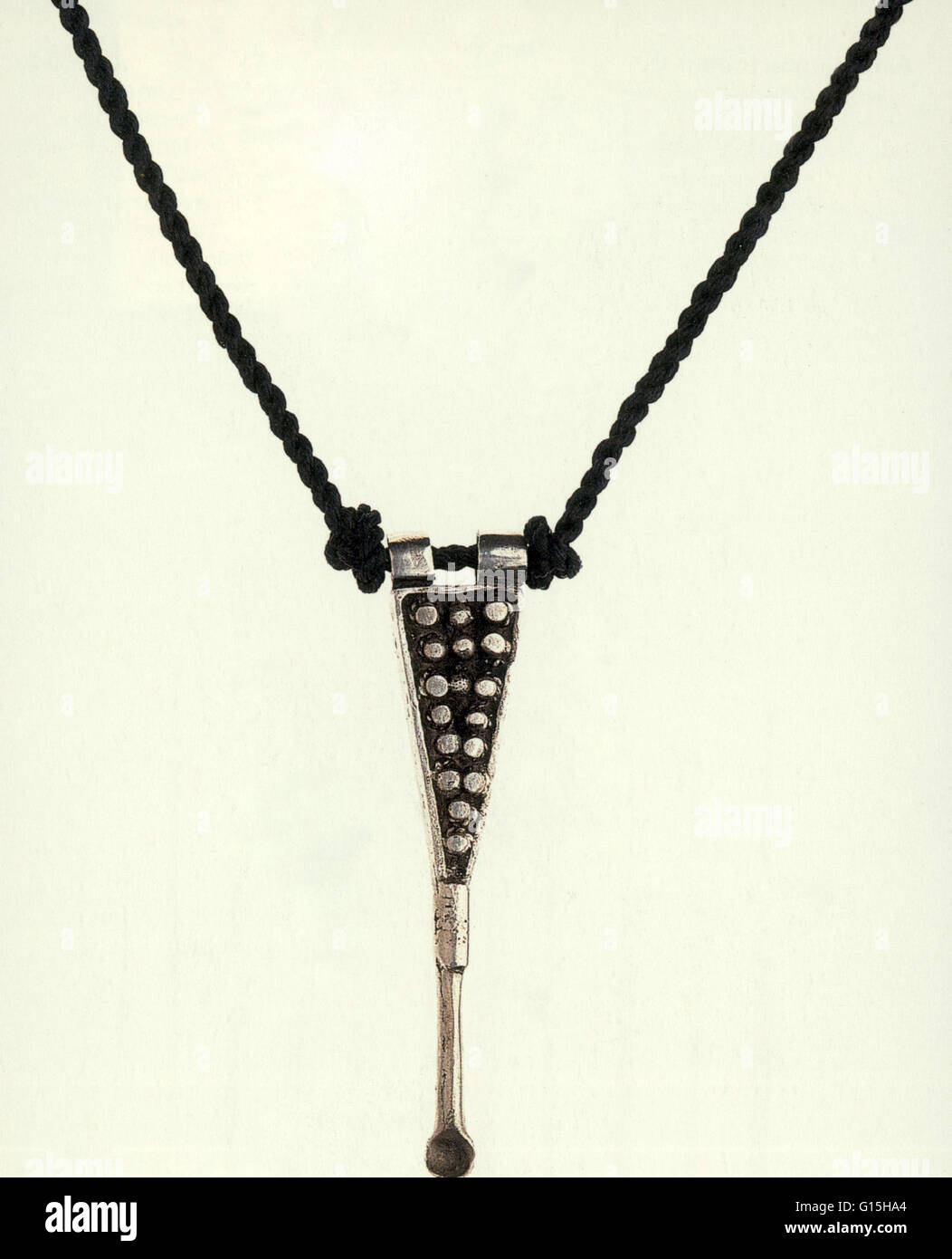 Ethiopian ear spoon doubles as a decorative necklace. Ear picks, ear ...