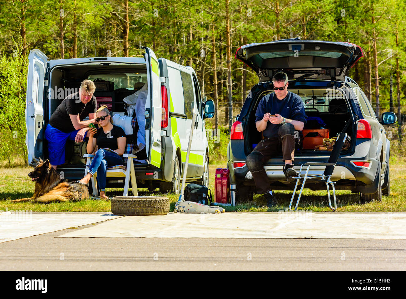 Rally service crew hi-res stock photography and images - Alamy