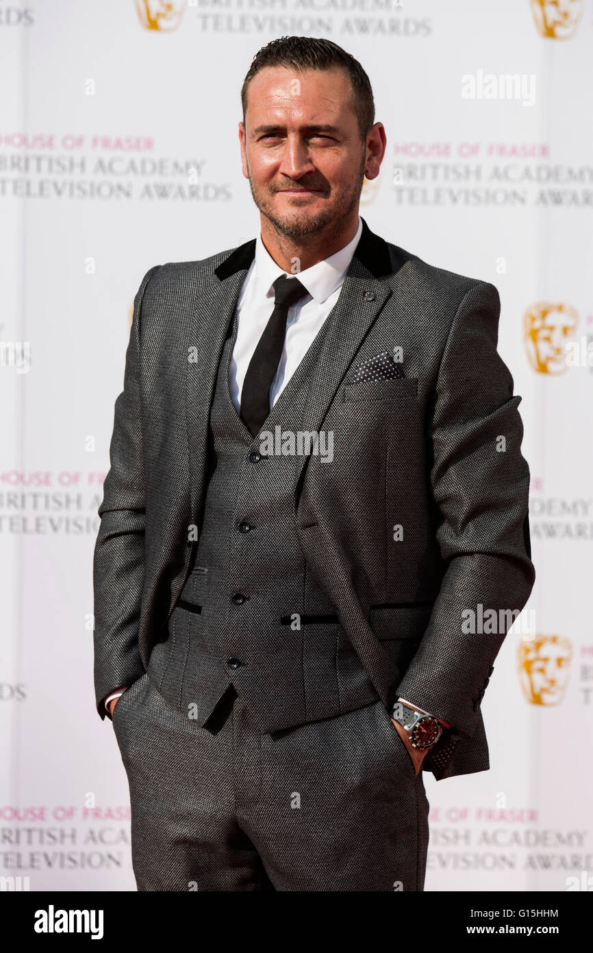London, UK. 8 May 2016. Actor Will Mellor. Red carpet celebrity ...