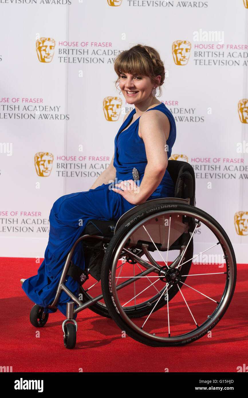 London, UK. 8 May 2016. Actress Ruth Madeley. Red carpet celebrity ...