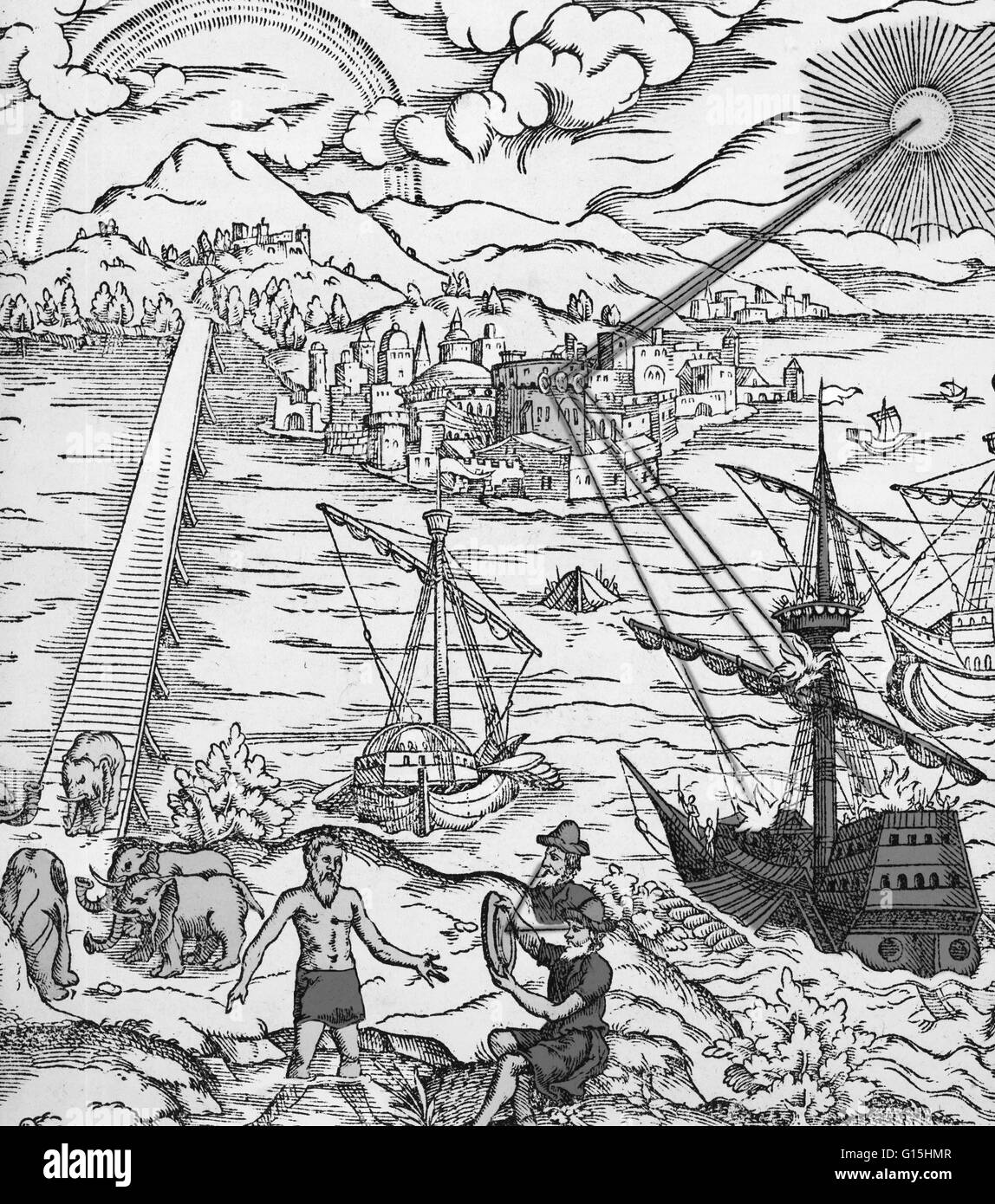 Archimedes illustration Black and White Stock Photos & Images - Alamy