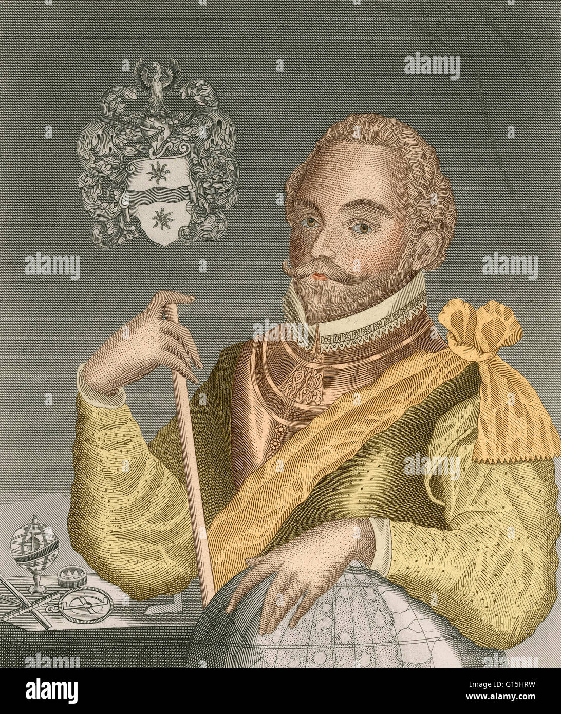 Sir Francis Drake, Vice Admiral (1540-1596) was an English sea captain ...