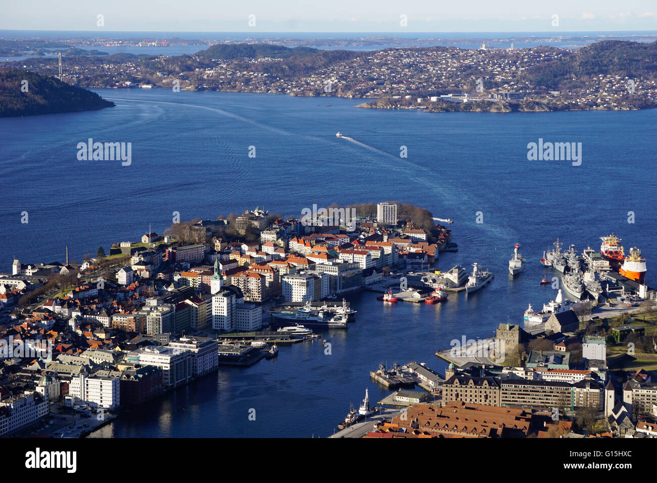 Bergen view from floyen hi-res stock photography and images - Alamy