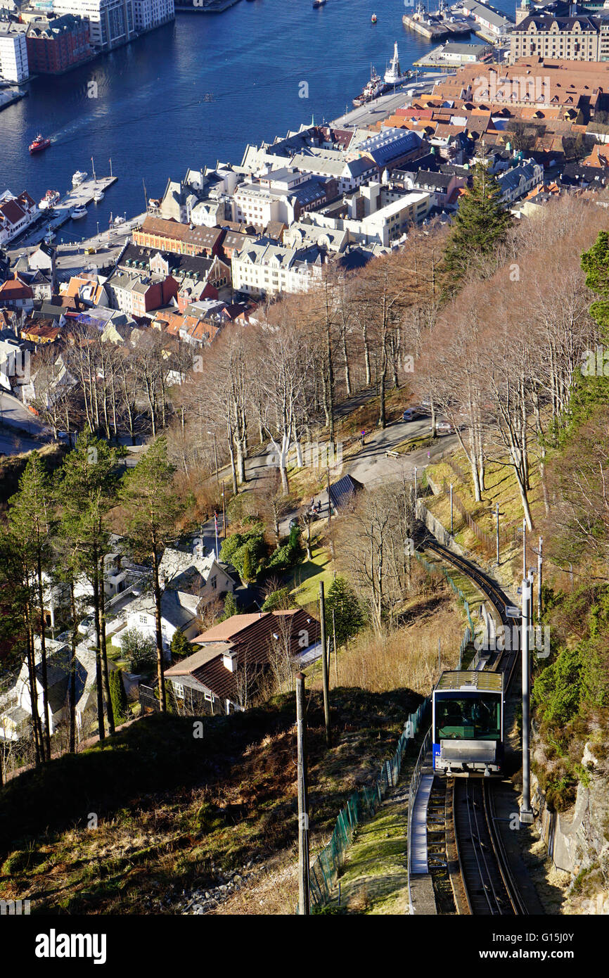 Floyen bergen funicular hi-res stock photography and images - Alamy