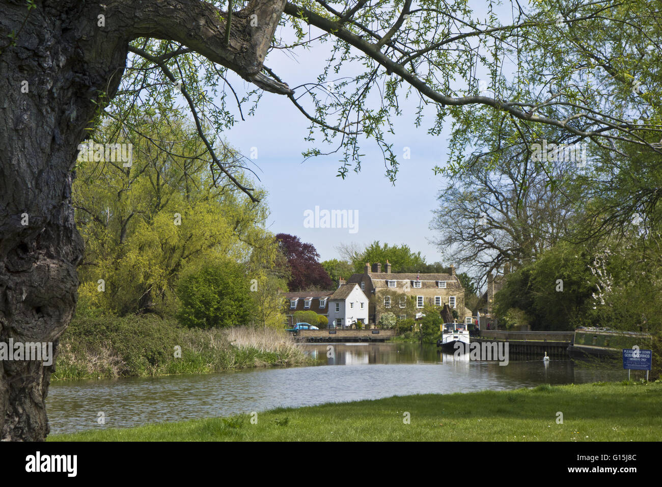 the river Great Ouse Hemingford Grey Stock Photo - Alamy