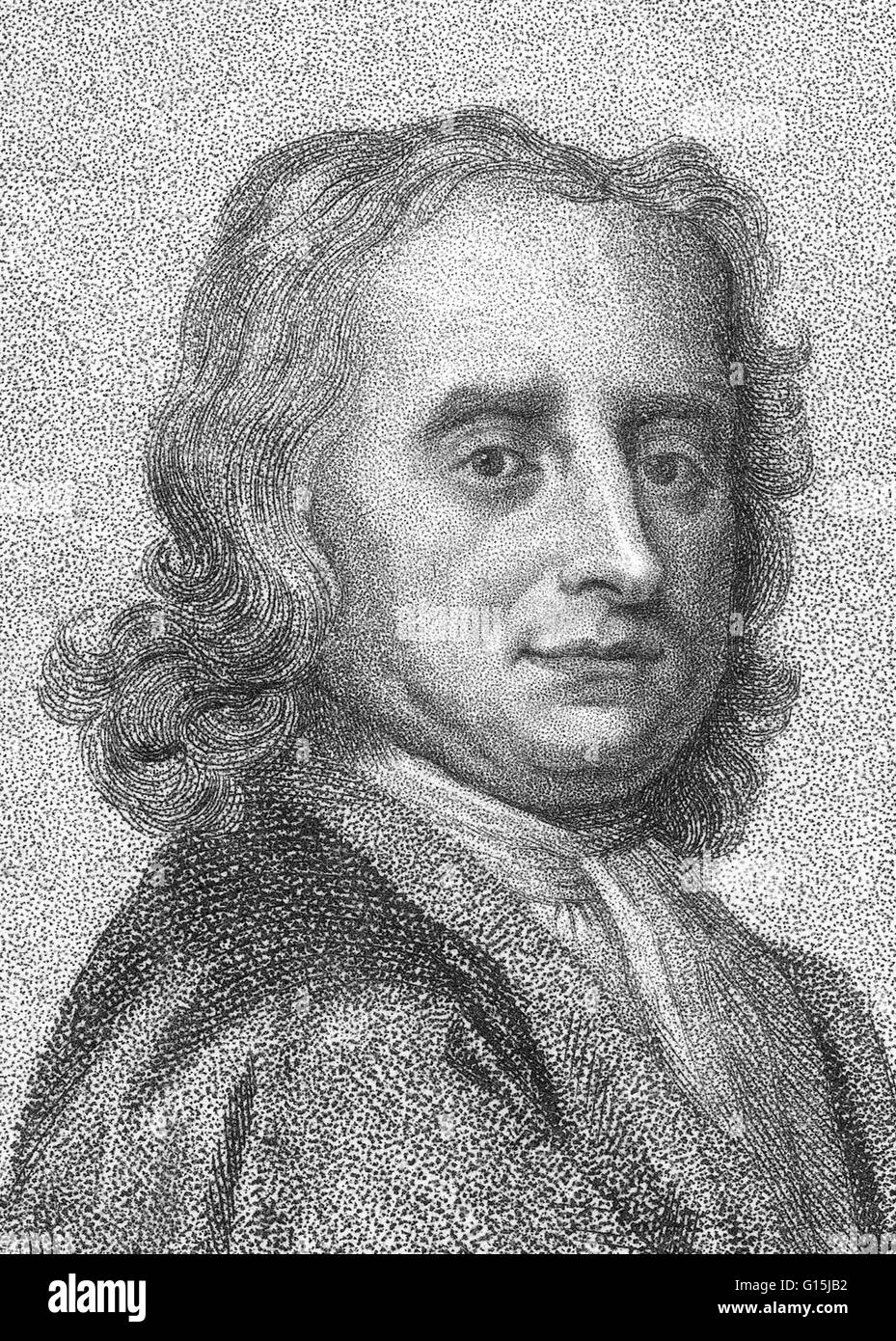 Isaac newton 1642 1727 english mathematician and physicist engraving ...