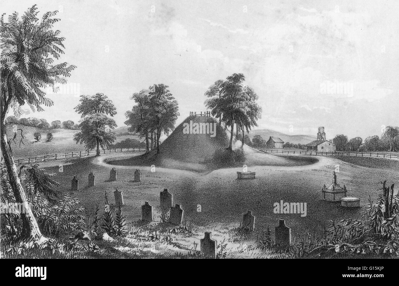 Native american mound illustration hi-res stock photography and images ...