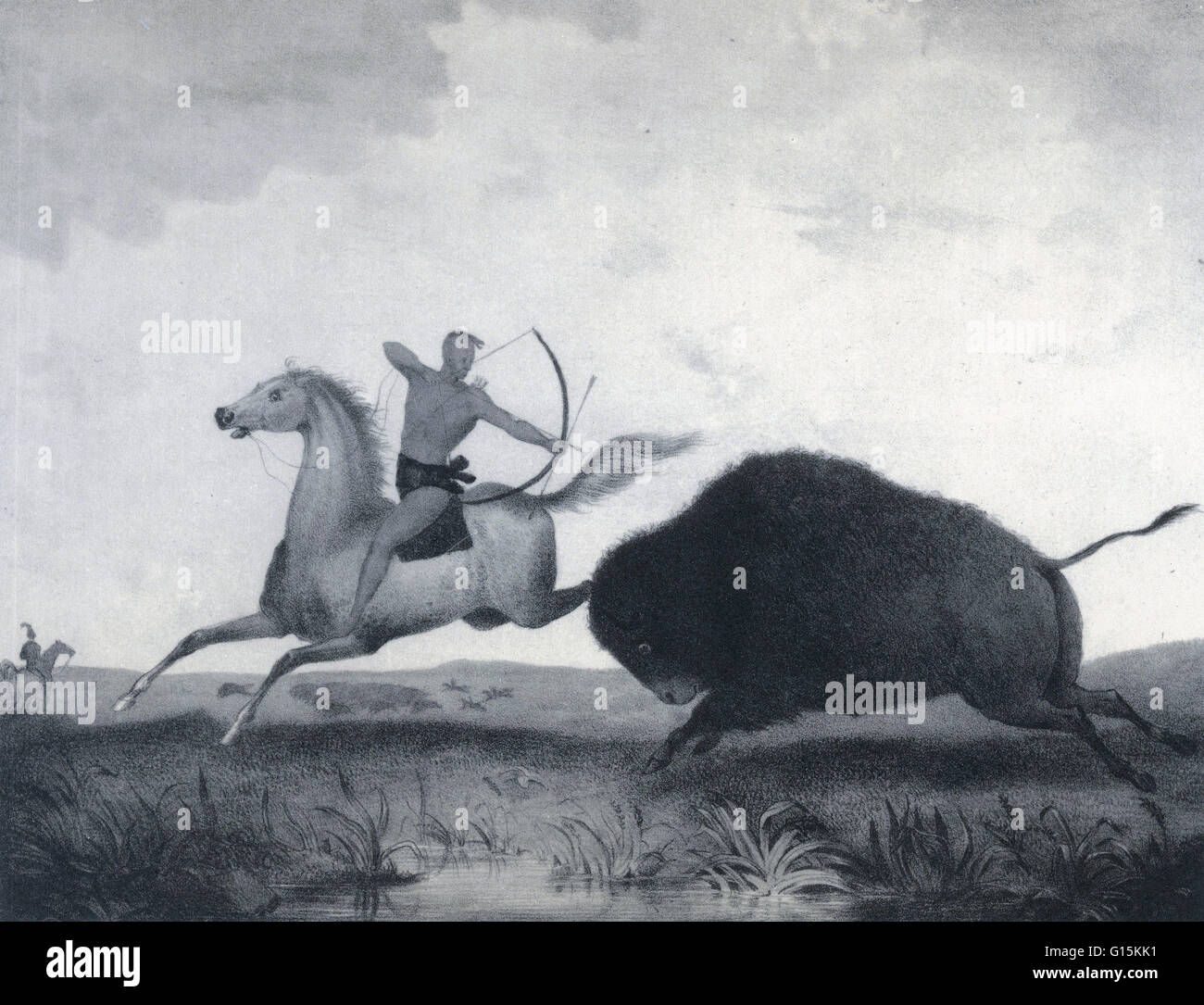 American indian horse drawing High Resolution Stock Photography and ...