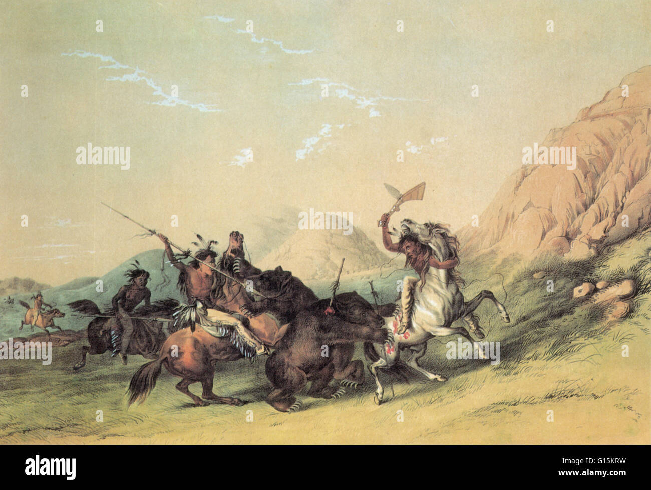 Indian illustration 1800s hunt hi-res stock photography and images - Alamy