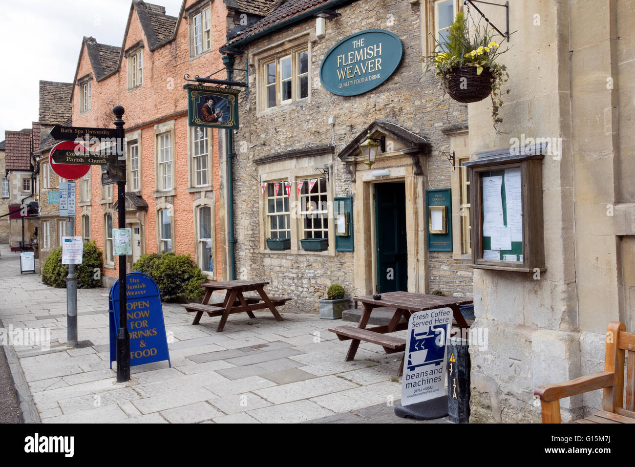 Historic town of Corsham in Wiltshire at the South-Western edge of the ...