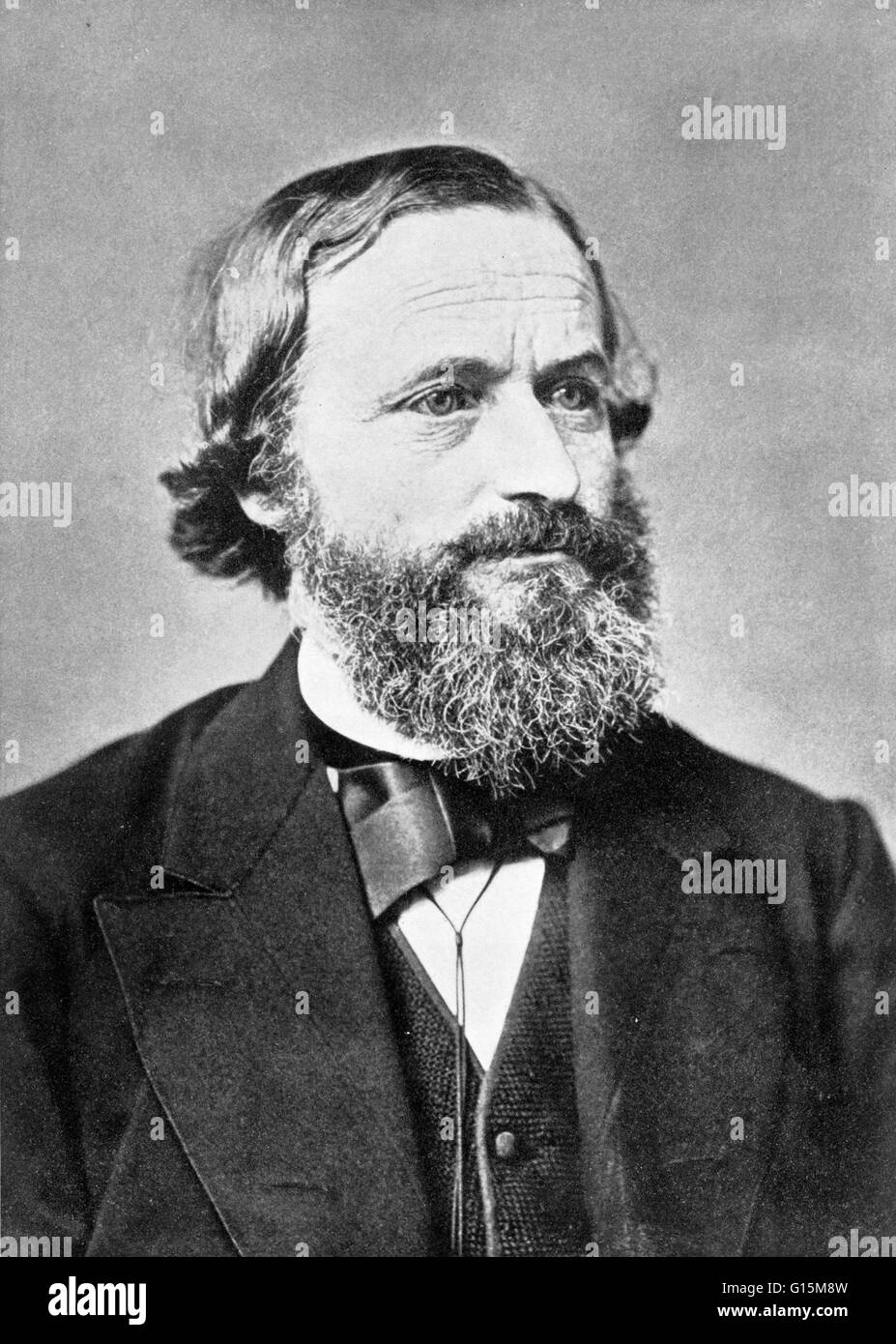 Gustav Robert Kirchhoff (1824-1887) was a German physicist who ...