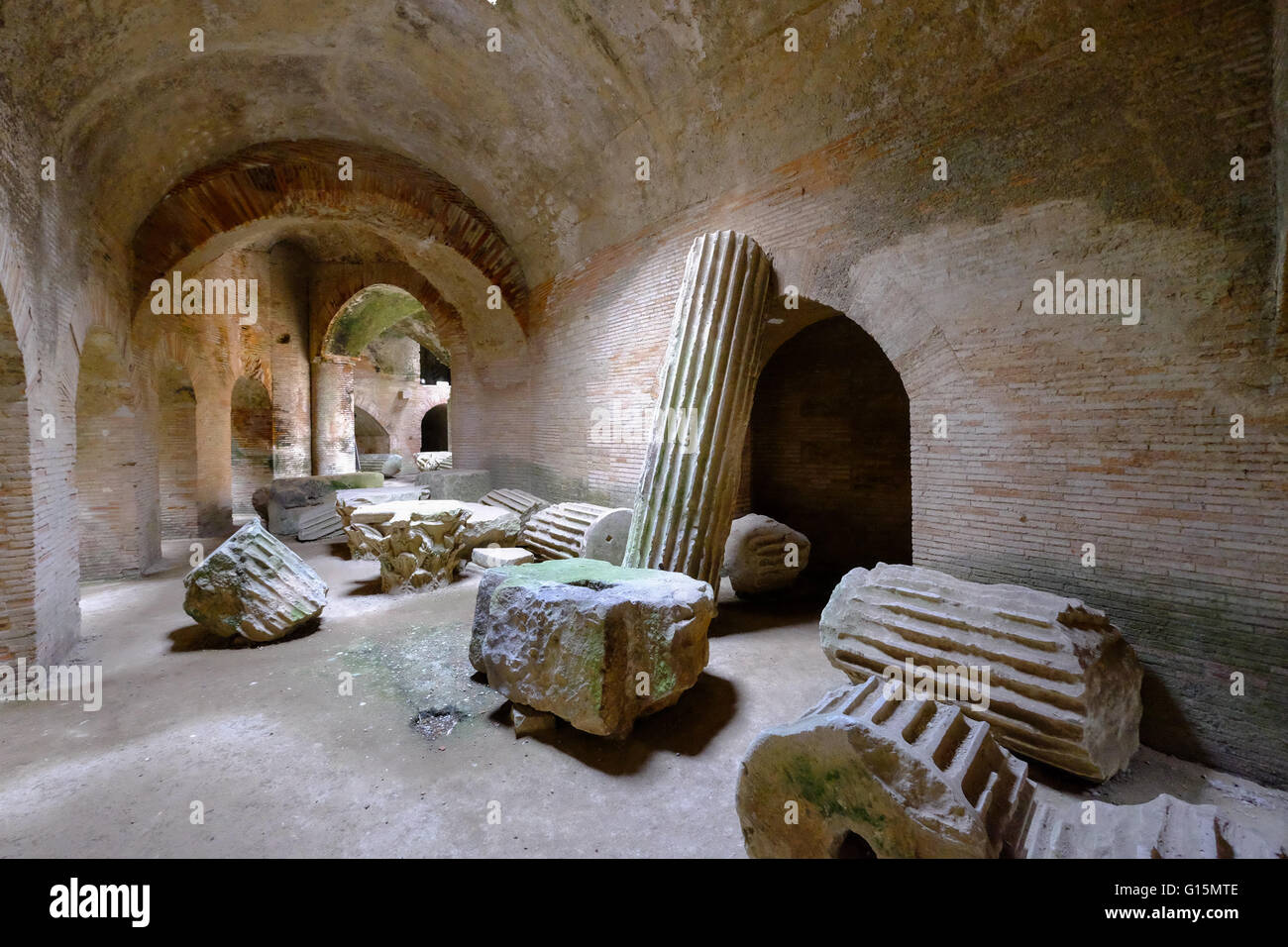 The Underground of the Flavian Amphitheater, the third largest Roman ...
