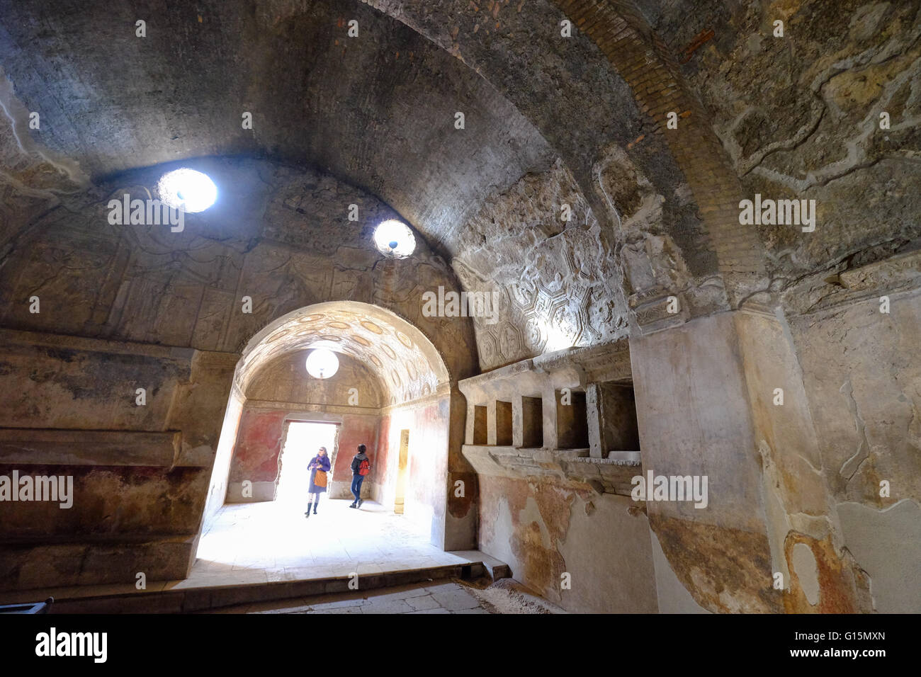 Stabian Baths, Pompeii, UNESCO World Heritage Site, the ancient Roman ...