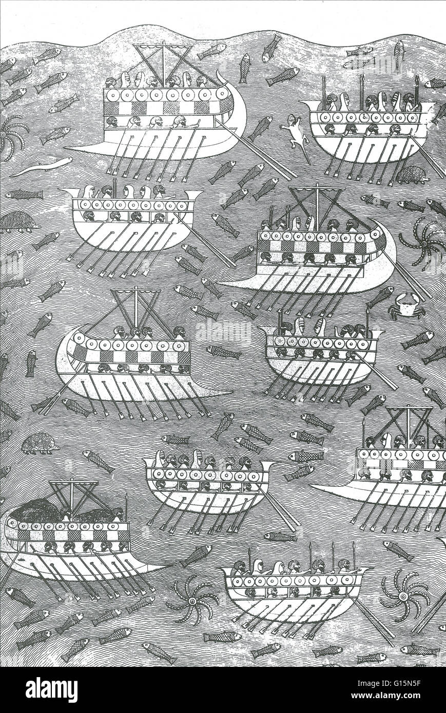 Ancient phoenician and assyrian ships hi-res stock photography and ...