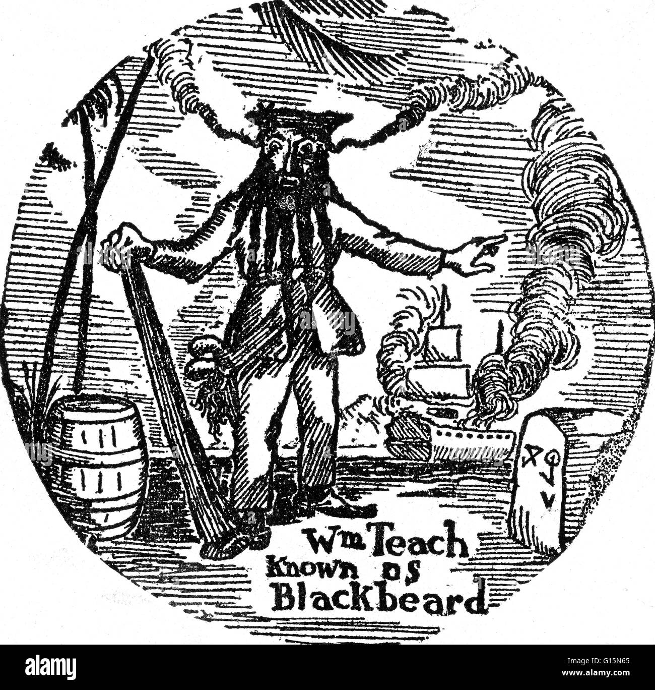 Edward Teach (1680 - November 22, 1718), better known as Blackbeard ...