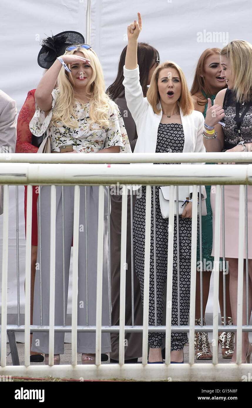 Hollyoaks cast members Stephanie Waring, Jessica Fox, Jamie Lomas and ...