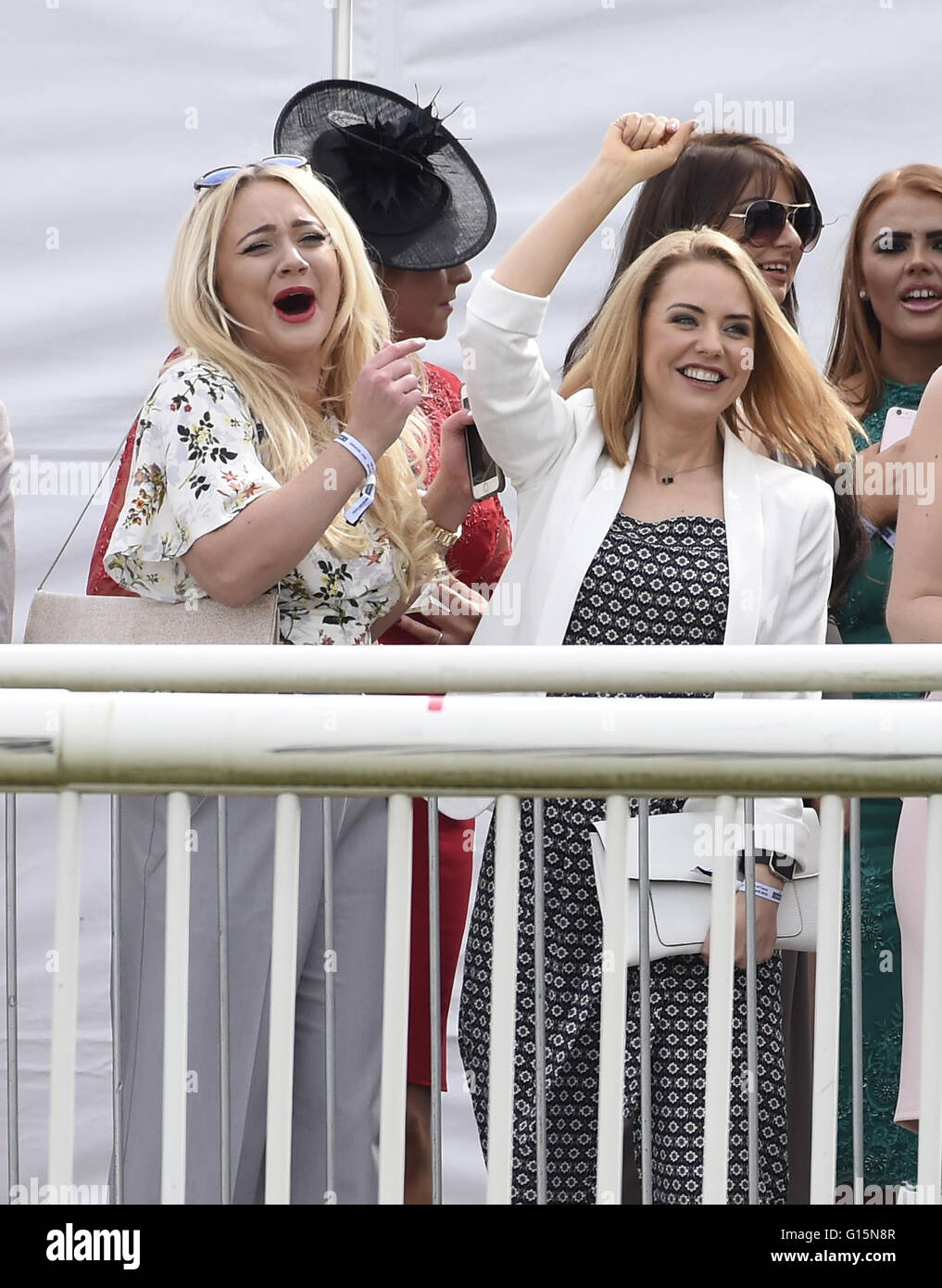 Hollyoaks cast members Stephanie Waring, Jessica Fox, Jamie Lomas and ...