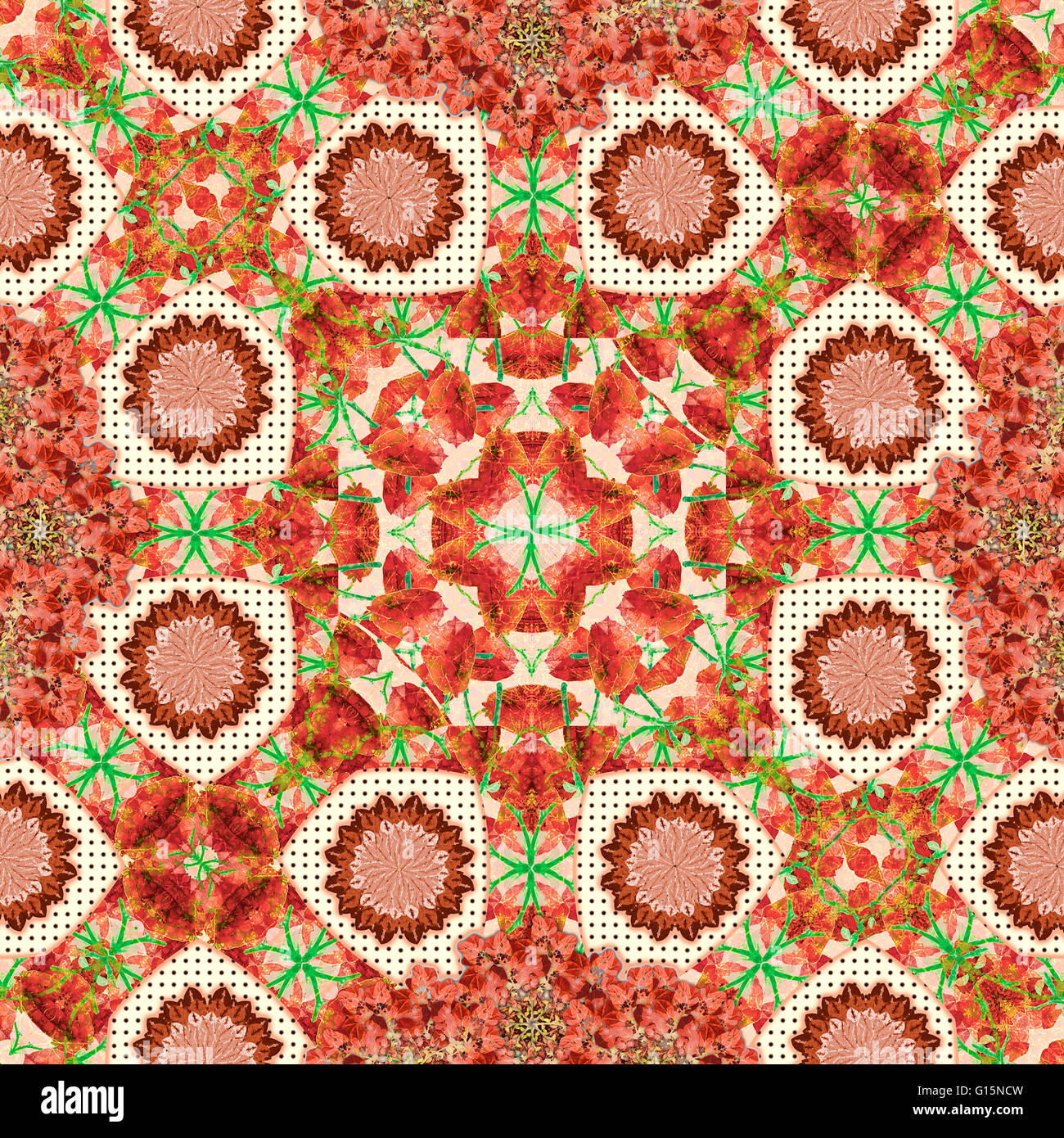 Digital collage and photo manipulation technique boho style geometric ...