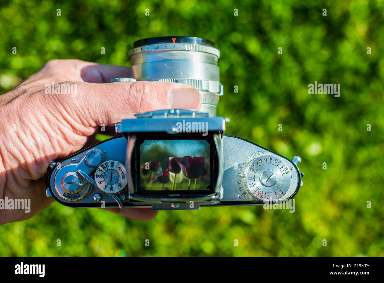 Through camera view finder frame hi-res stock photography and images ...