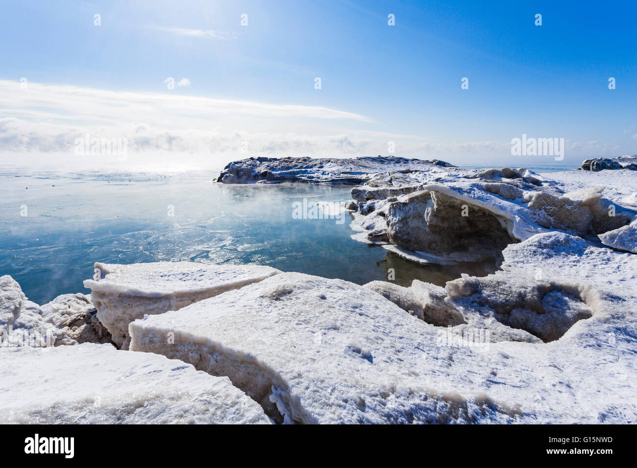 A Frozen Lake Ontario, Toronto, Ontario, Canada Stock Photo - Alamy
