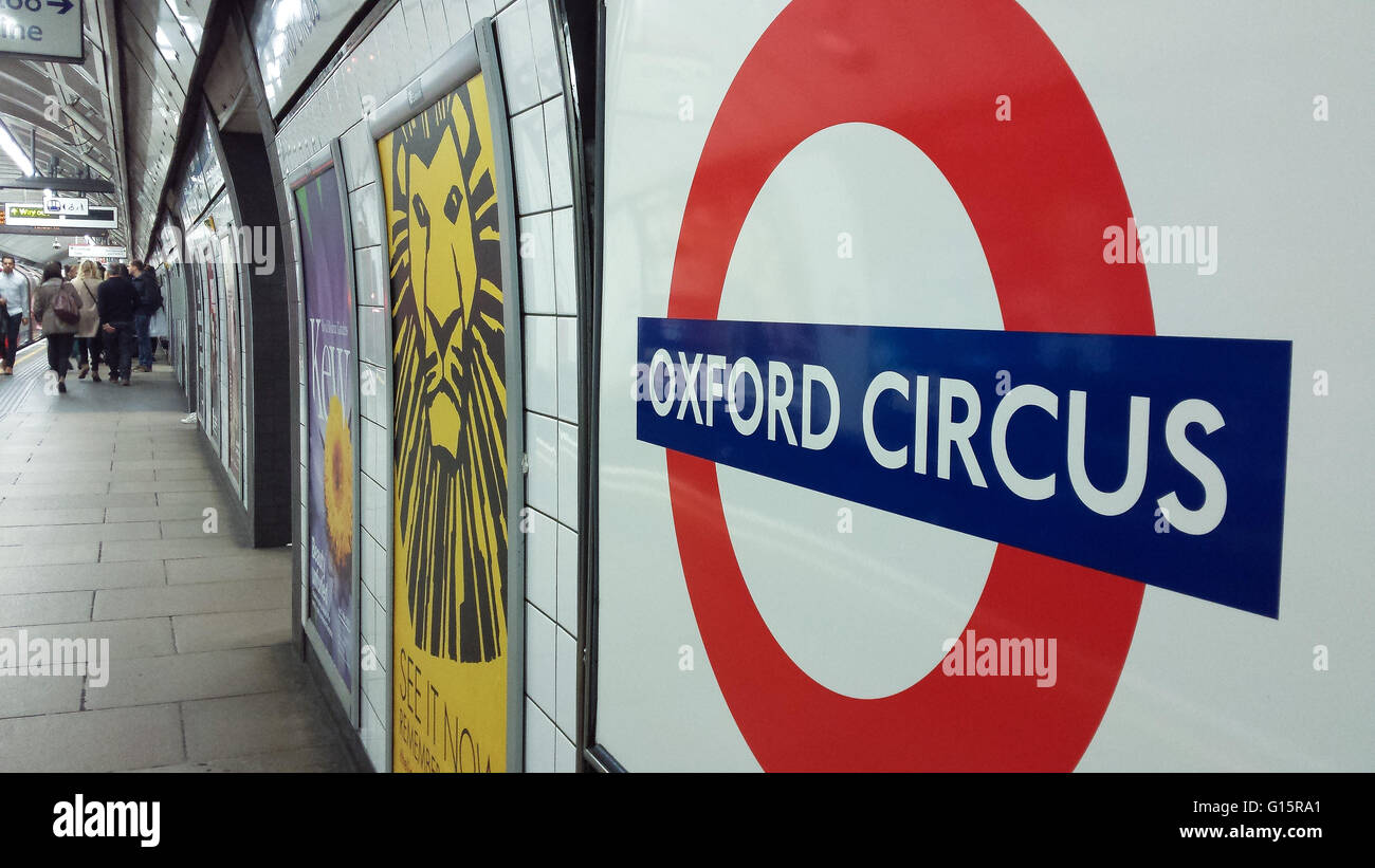 Oxford street tube hi-res stock photography and images - Alamy