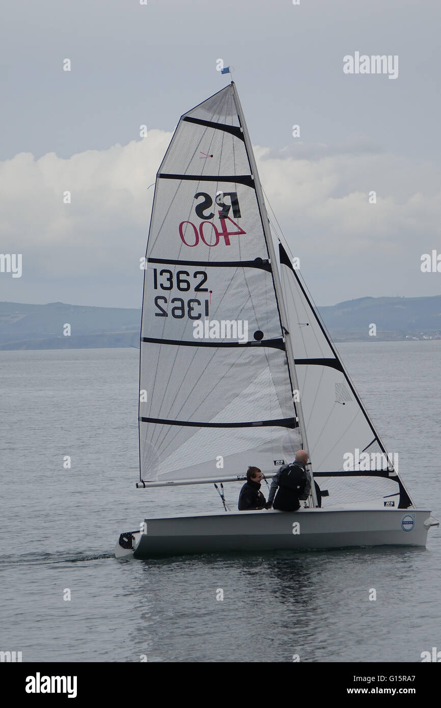 RS400 sailing dinghy Stock Photo - Alamy