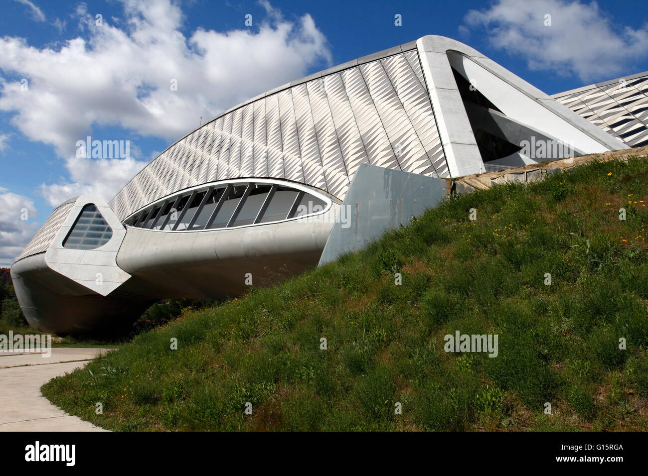Details of Zaha Hadid's Bridge Pavilion in Zaragoza Stock Photo - Alamy