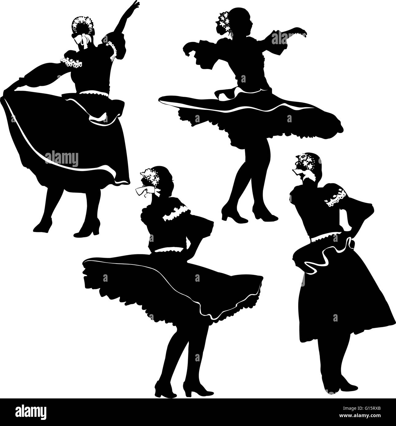 A girl is spinning on the stage in dance Stock Vector Image & Art - Alamy