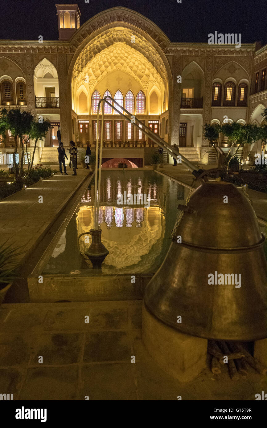 Morshedi Hotel, one of the historic, restored houses of Kashan, Iran ...