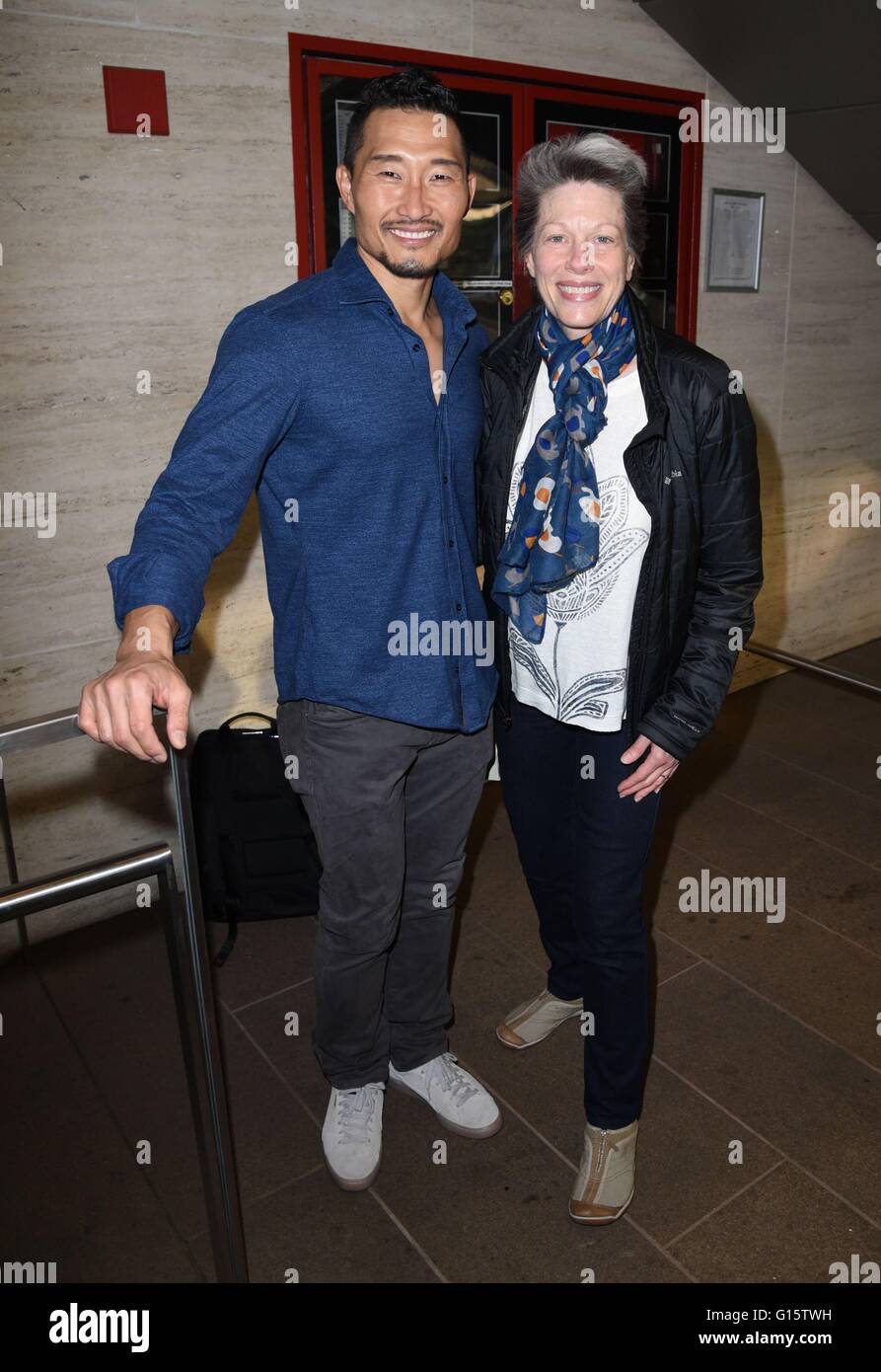 Daniel Dae Kim, Marin Mazzie, after performance of THE KING AND I at ...