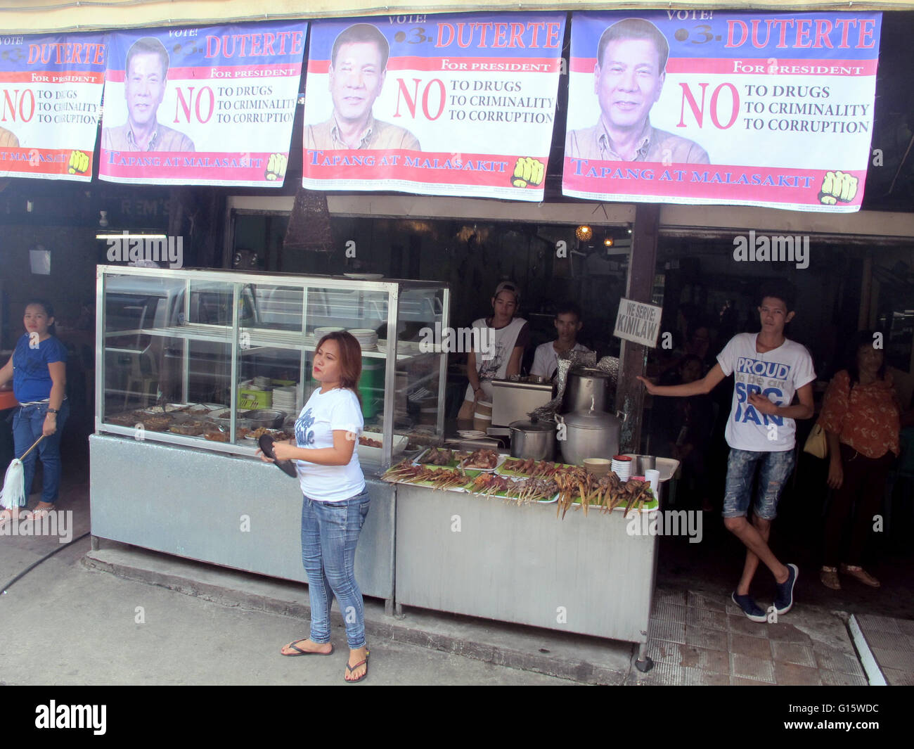 Election posters for Rodrigo Duterte, the presidential candidate ...