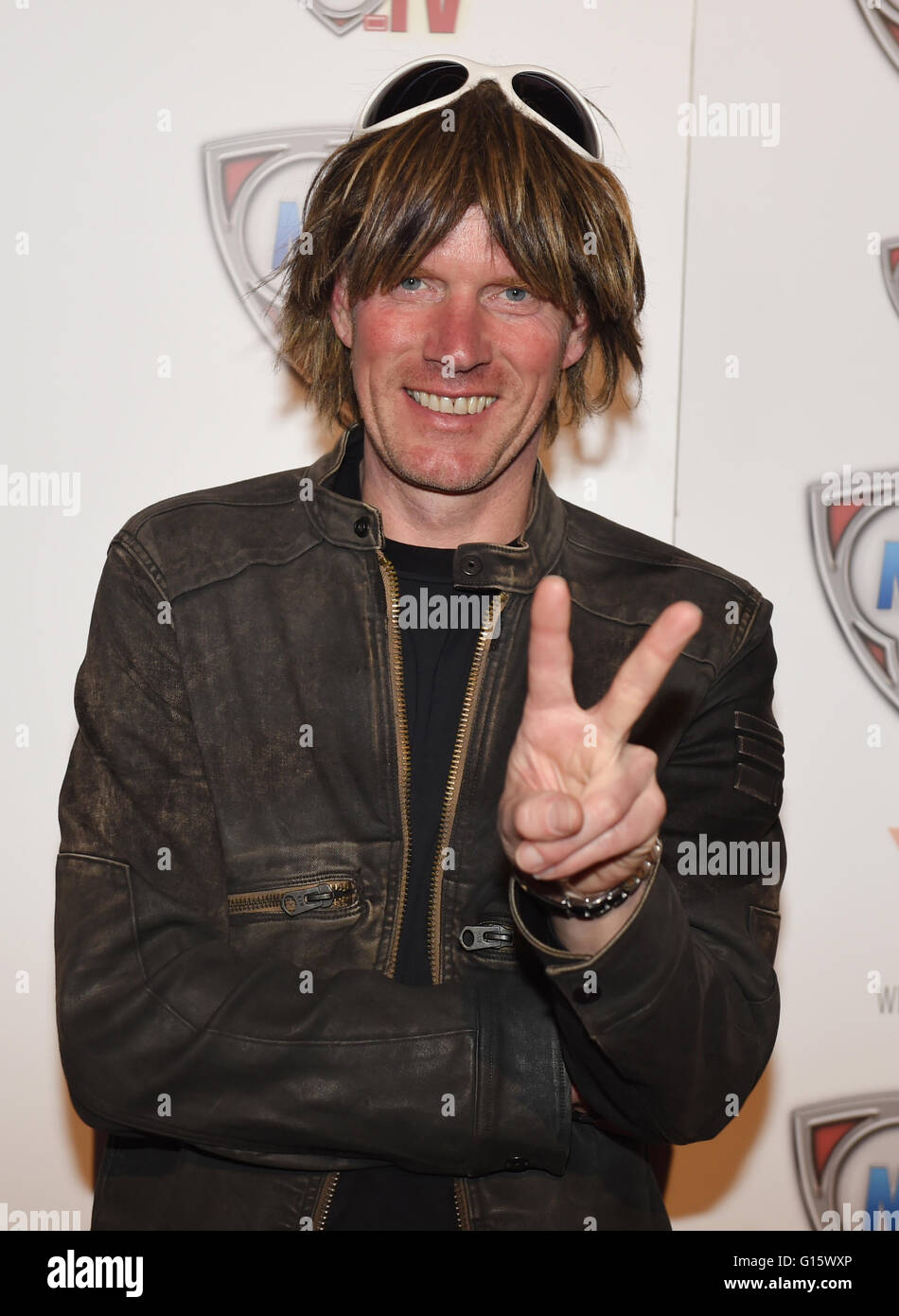 Mickie Krause poses at the season opening at the Mega Park in Palma ...